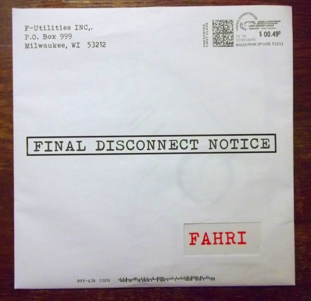 Final Disconnect Notice | Fahri