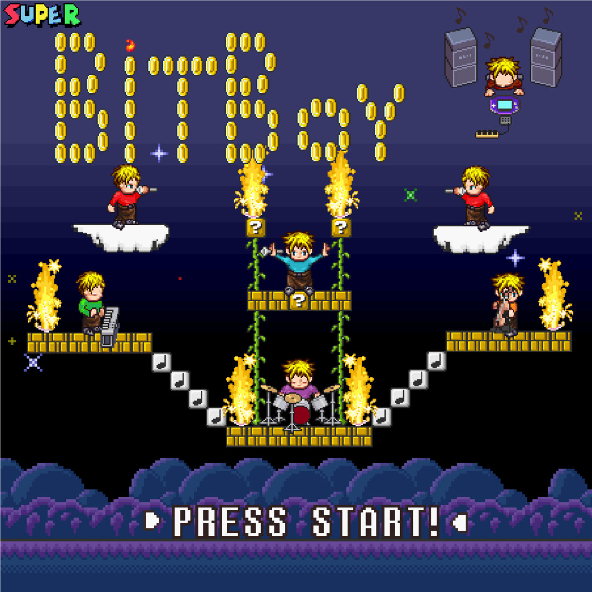 Press Start! | Super Bit Boy