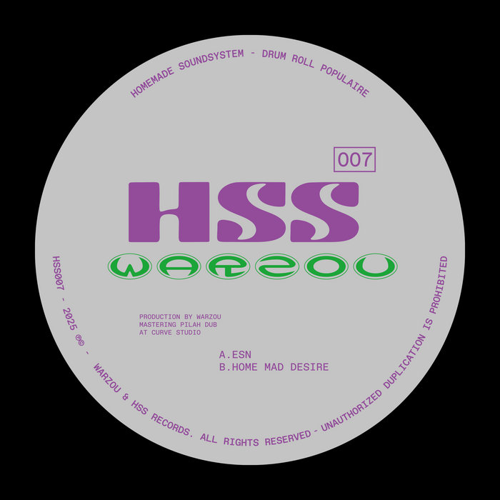 " DRUM ROLL POPULAIRE " | WARZOU | HOMEMADE SOUND SYSTEM