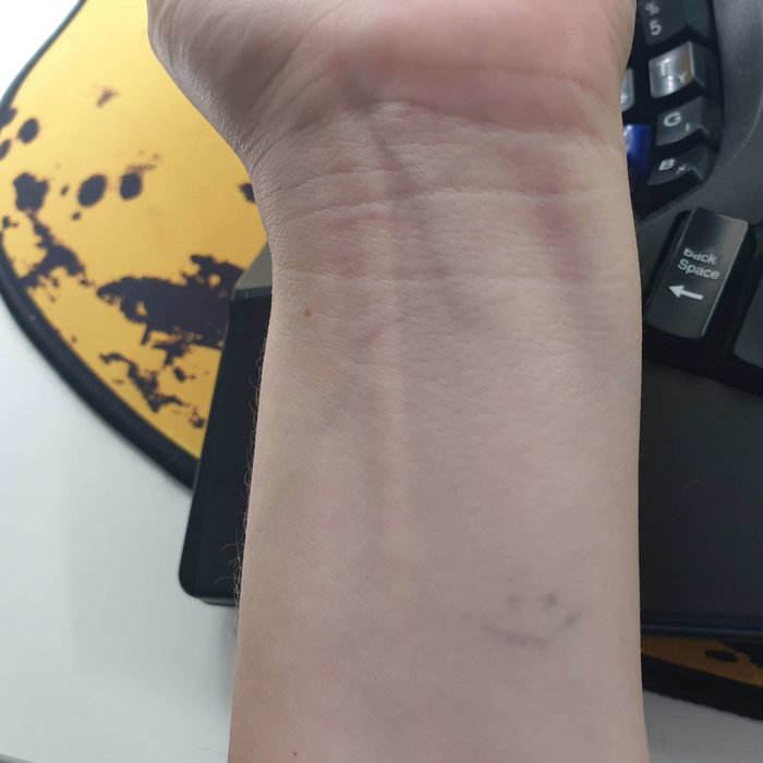 smiley face tattoo | analog childhood