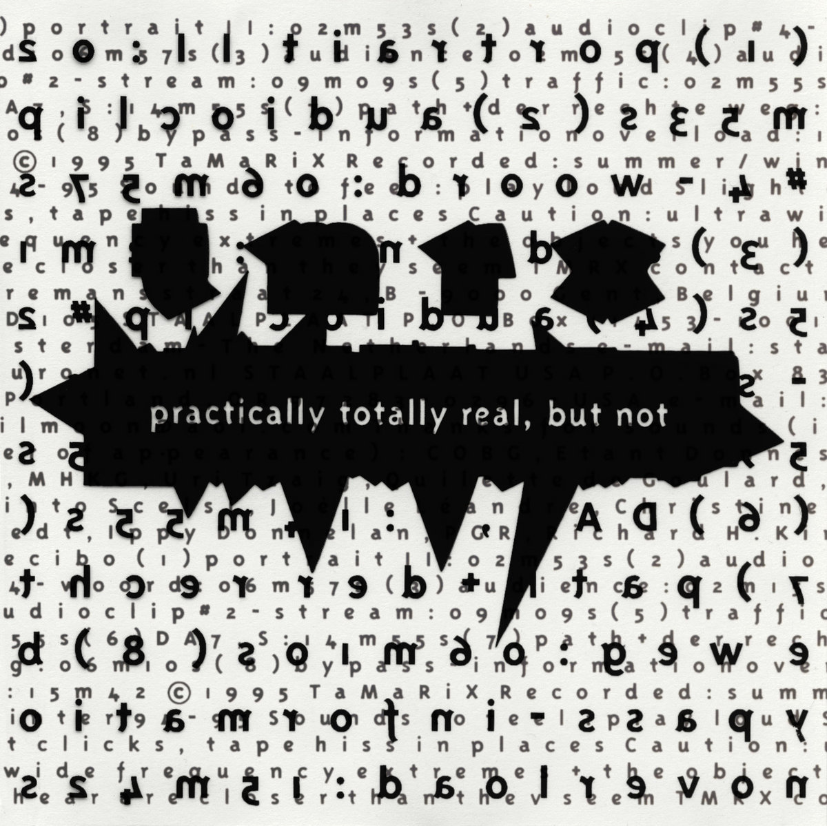 Practically Totally Real, But Not | Tmrx ‎ | staalplaat label