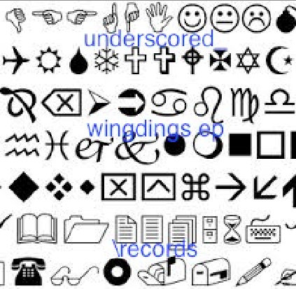 Wingdings EP | underscored_
