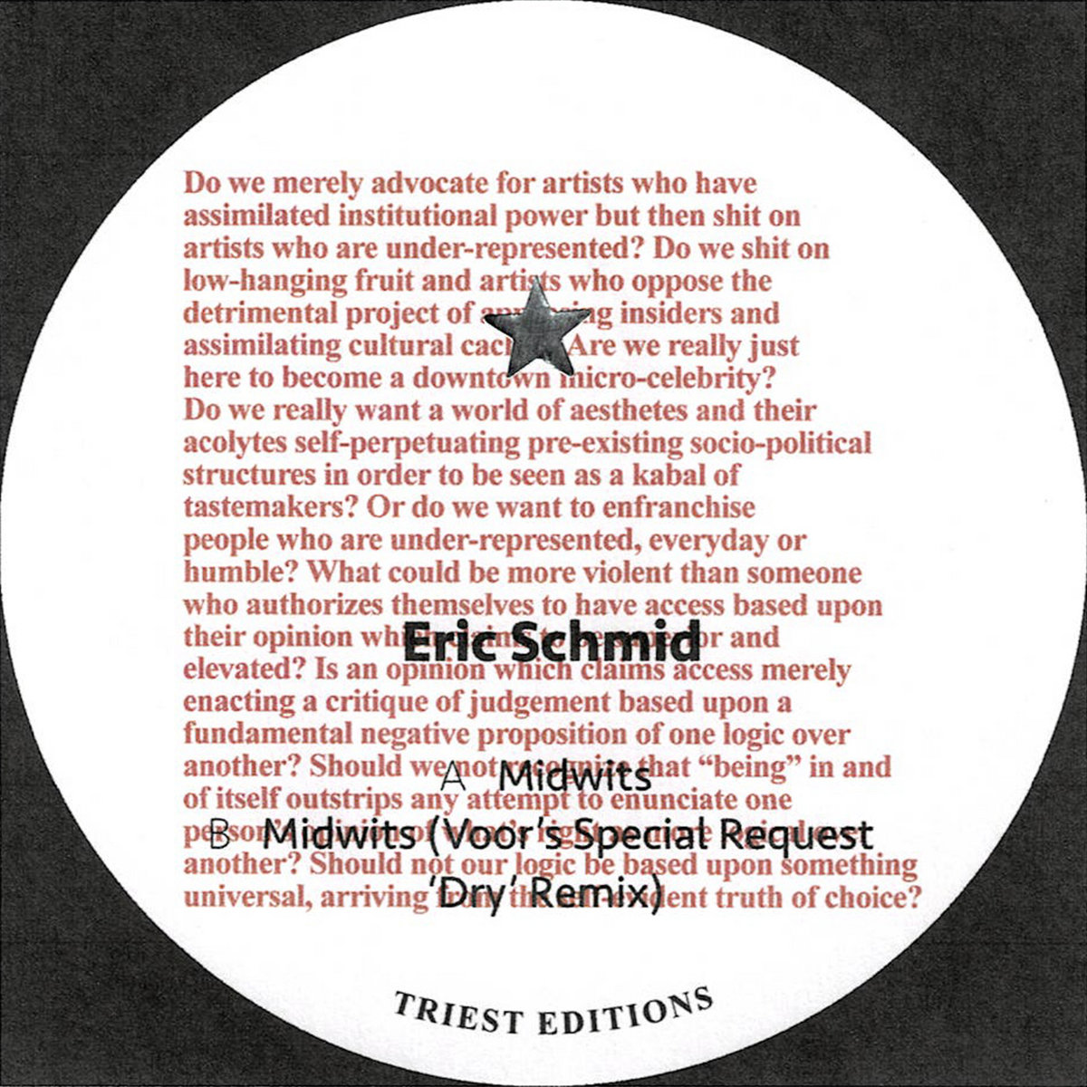 Midwits | Eric Schmid | Triest Editions