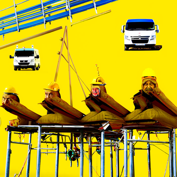 Off To Halfords | White Transit Van Spicehead