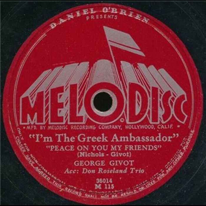 Im The Greek Ambassador Mark Antony Cleopatrapuss | George Givot