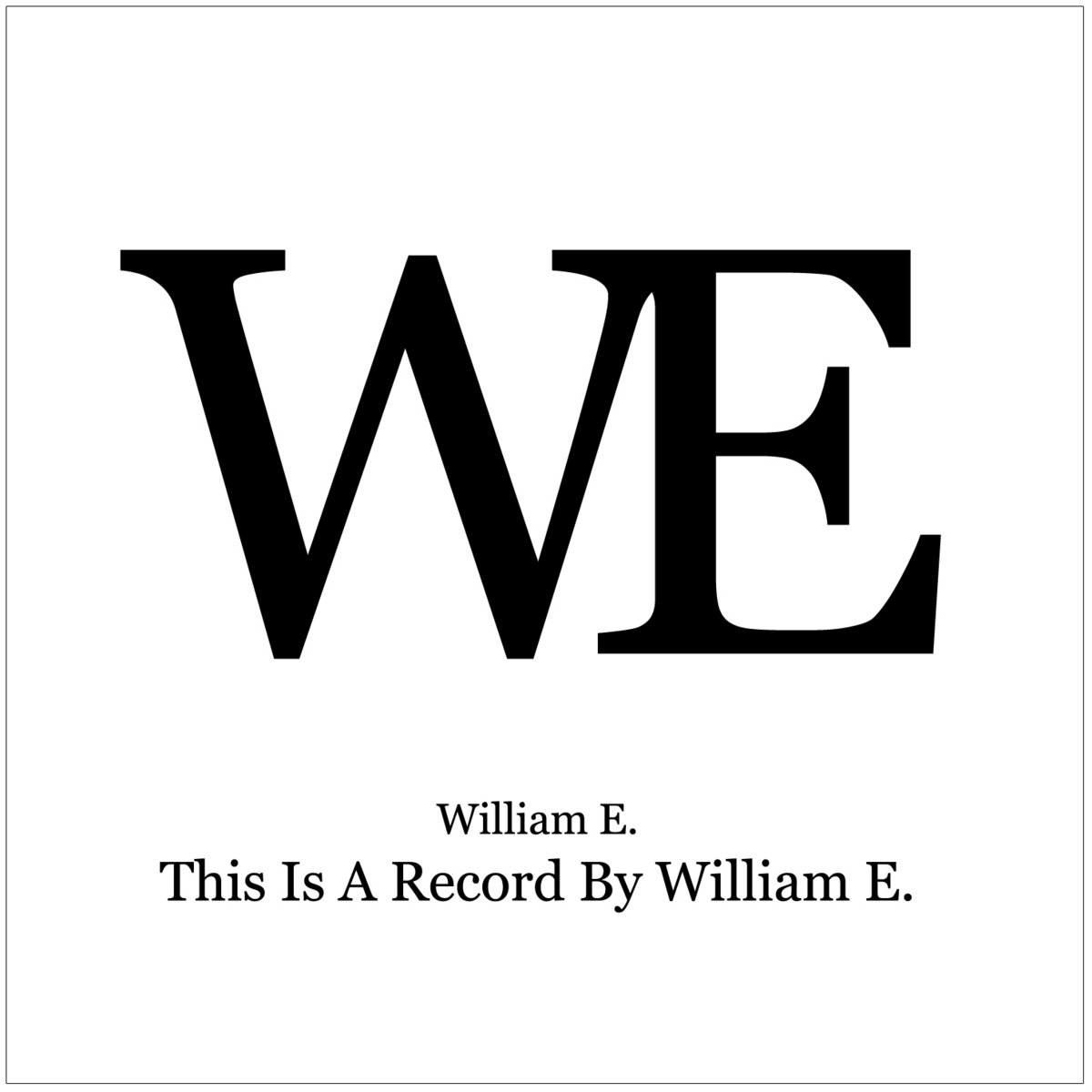 This Is A Record By William E. | Alex // WE Audio