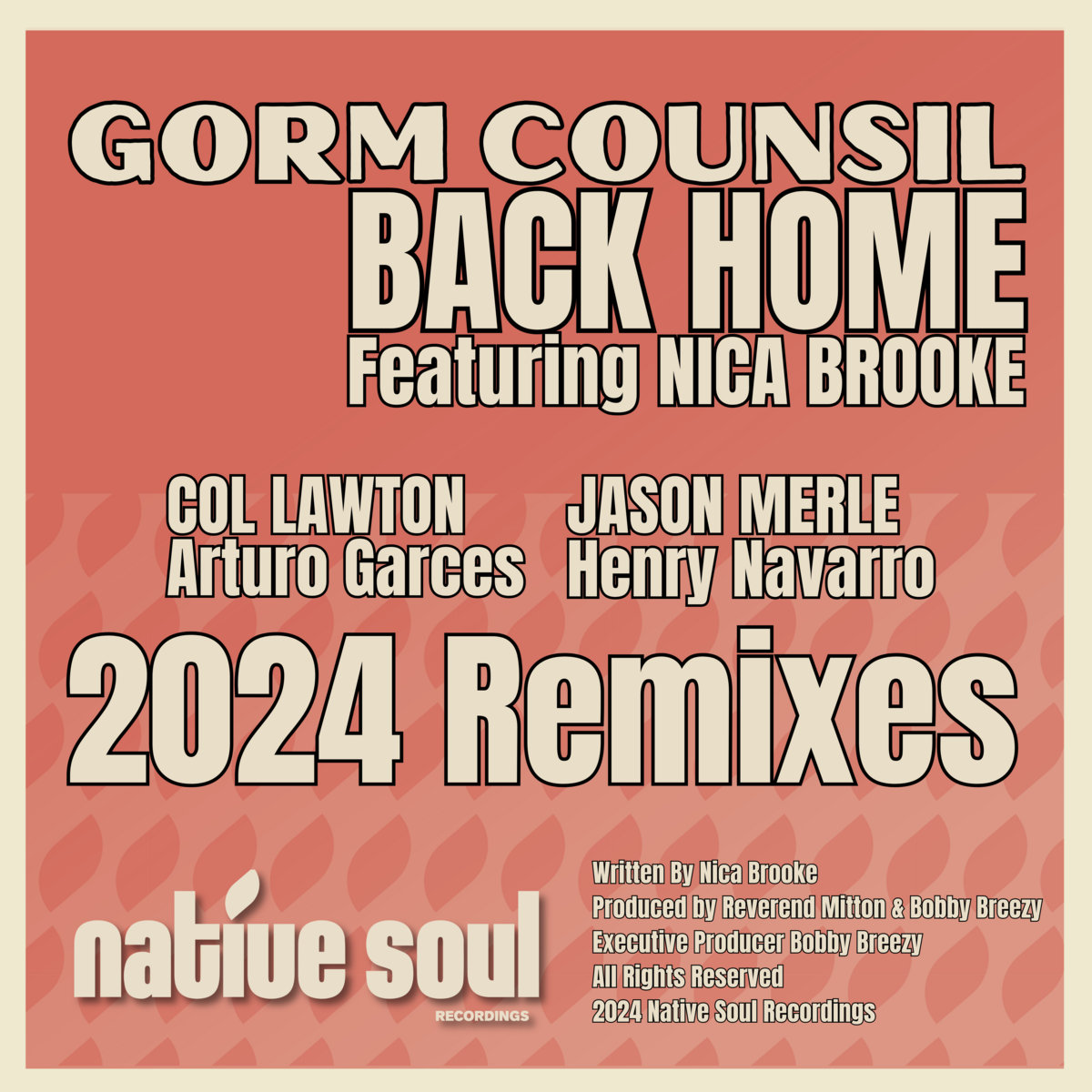 Gorm Counsil Feat Nica Brooke - Back Home 2024 Remixes | Native Soul Recordings