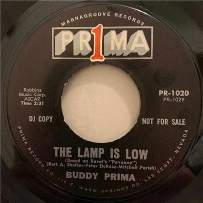 The Lamp Is Low bw Christopher Columbus | Buddy Prima