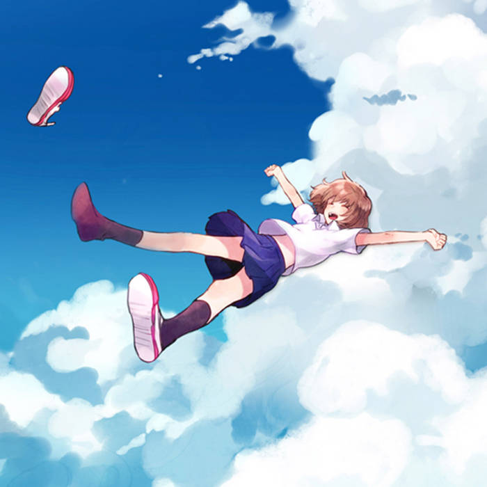 Anime Girl Falling From The Sky