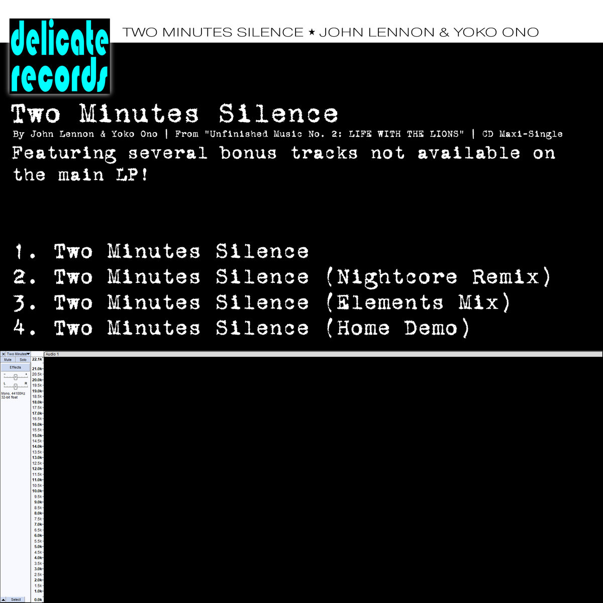 Two Minutes Silence | John Lennon & Yoko Ono | Delicate Records