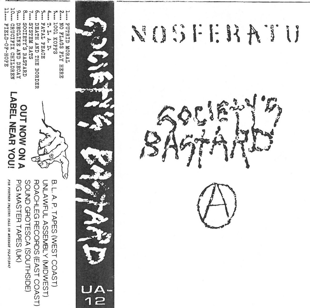 NOSFERATU - SOCIETY'S BASTARD | NOSFERATU | UNLAWFUL ASSEMBLY