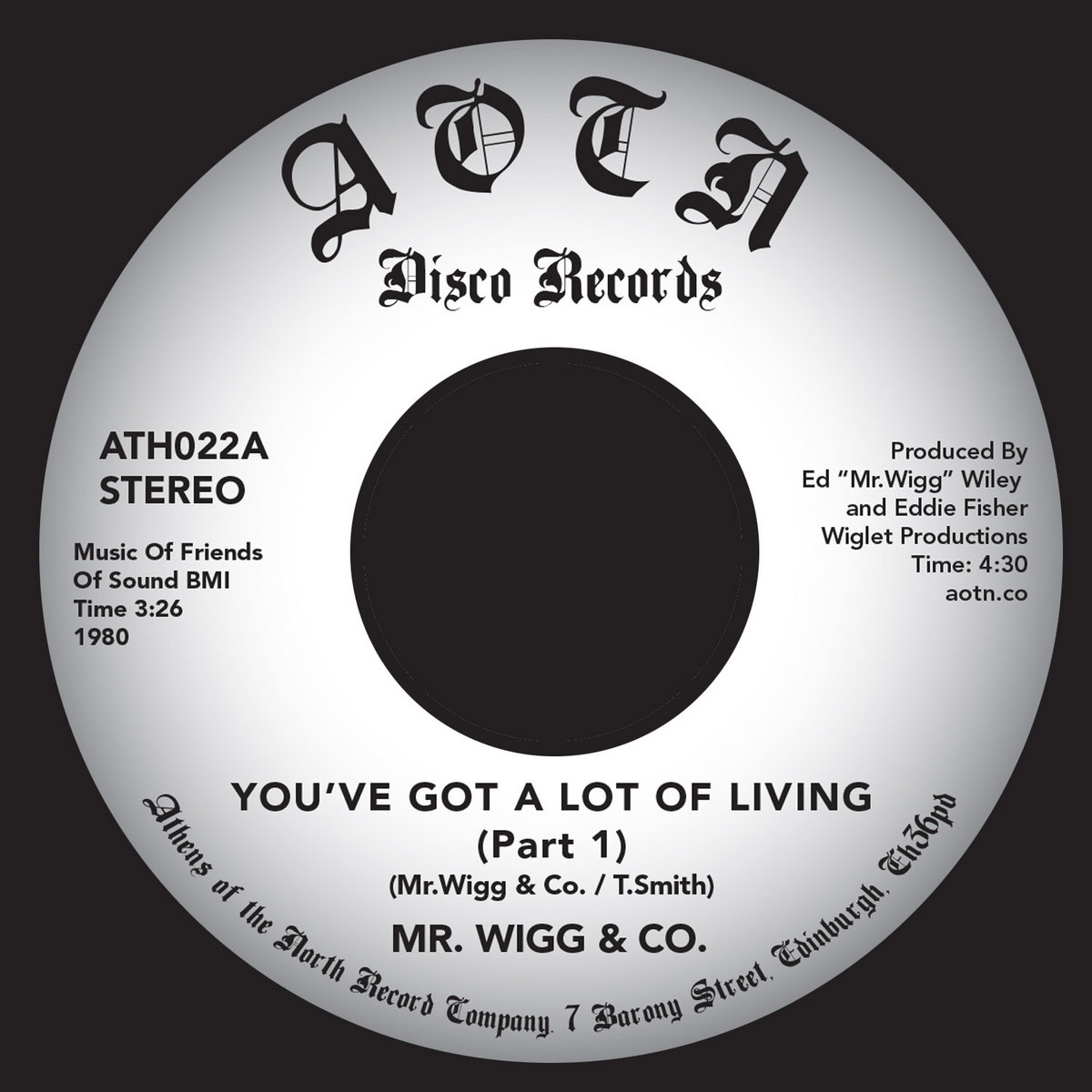 You've Got A Lot Of Living | Mr. Wigg & Co. | Athens Of The North