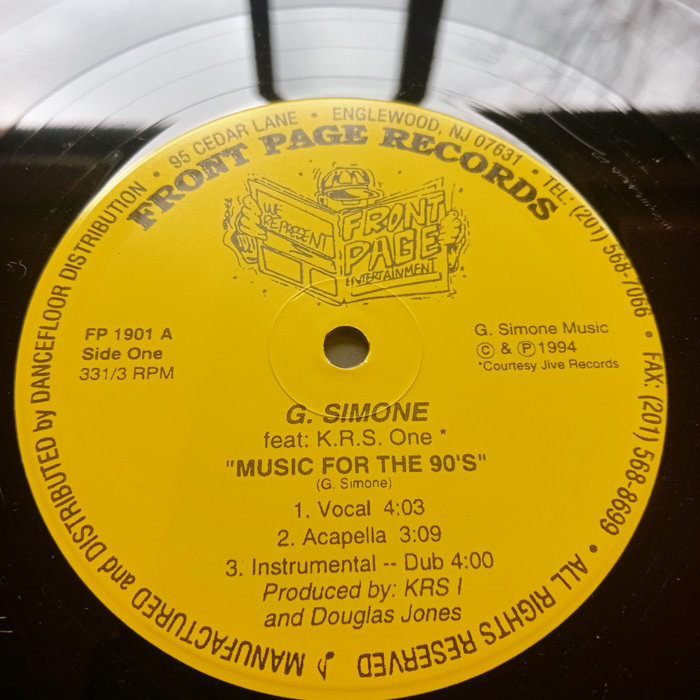 G Simone feat. KRS One - Music For The 90s (LQ's Jungle Refix) | Echo Chamber Sound