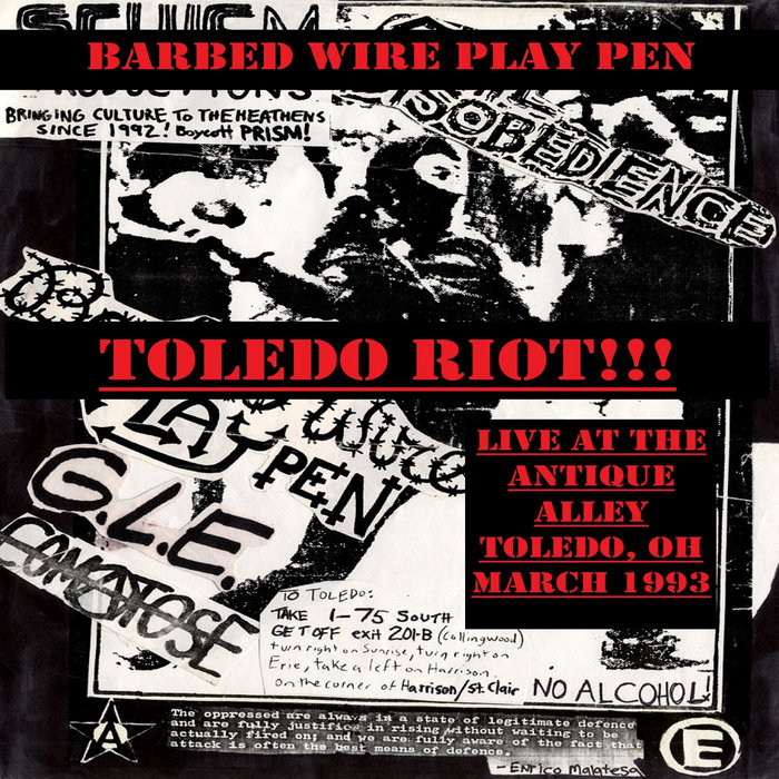 TOLEDO RIOT!!! Live at the Antique Alley - Toledo, OH: March 1993 ...