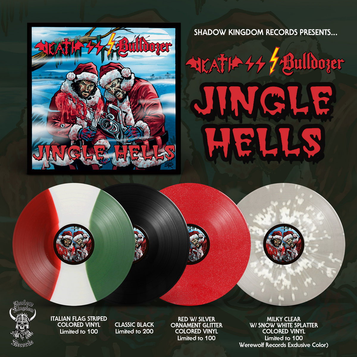 Jingle Hells | DEATH SS / BULLDOZER | Shadow Kingdom Records