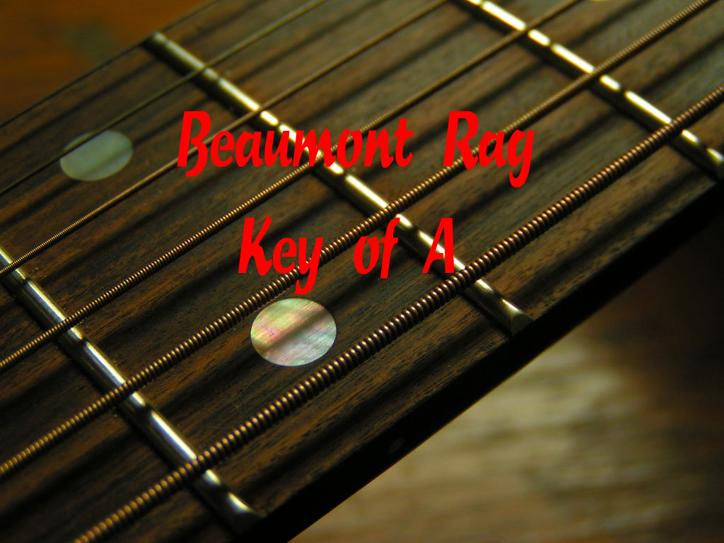Beaumont Rag - Bluegrass Backing Track-Key of A (rhythm guitar track ...