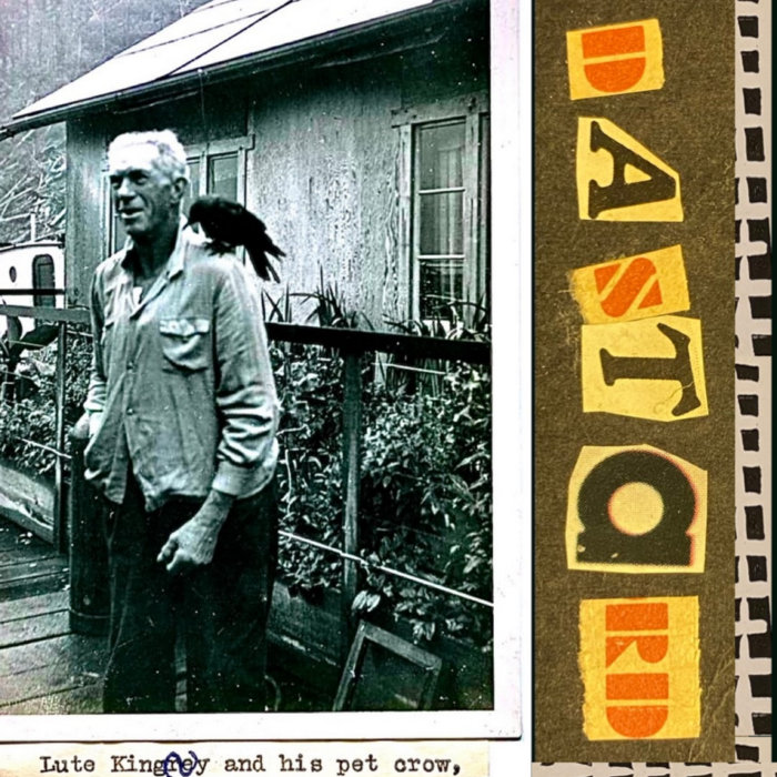 Lute Kingrey and his pet crow, | Dastard