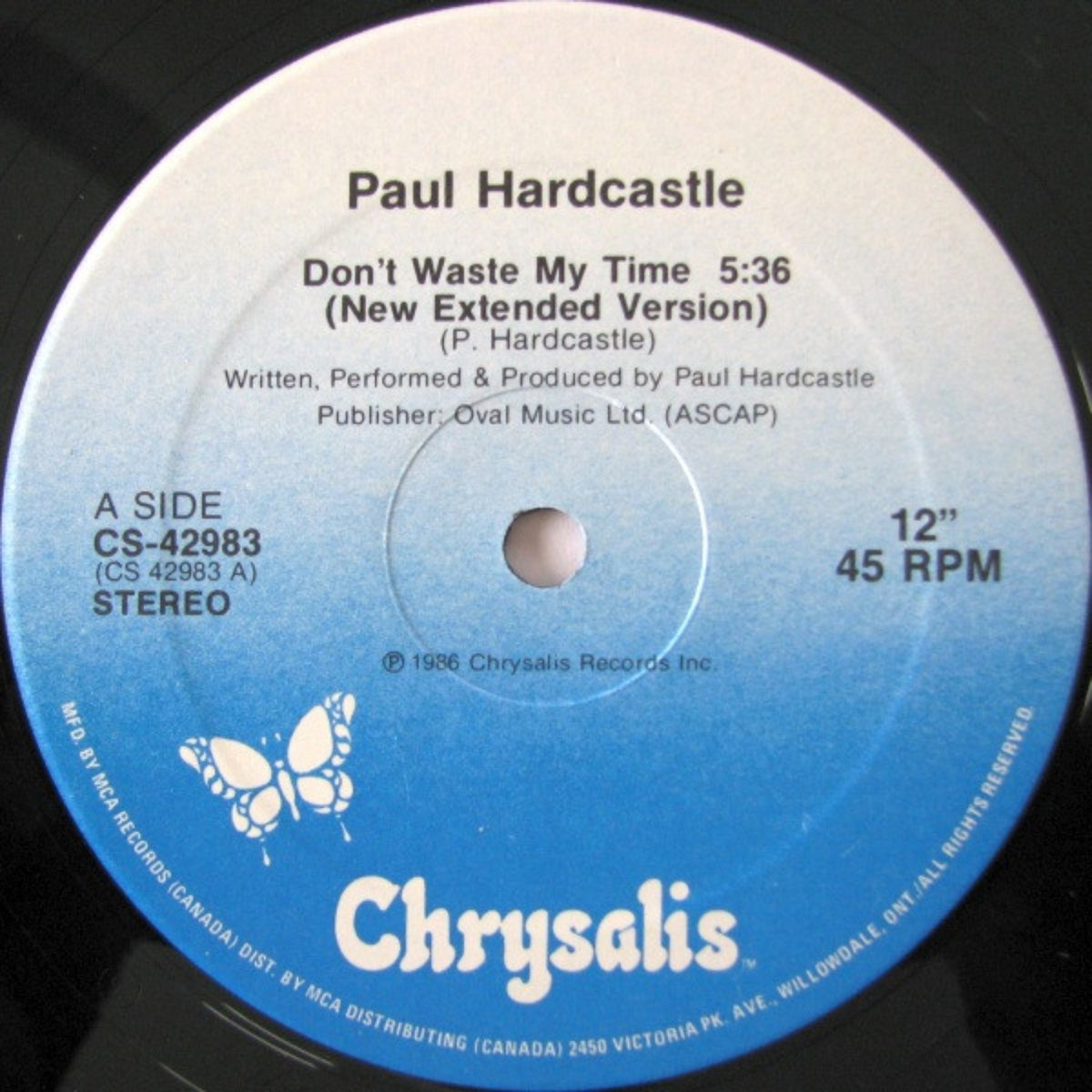 Paul Hardcastle – Don't Waste My Time (Extended Reedit Remaster) | HerrickG