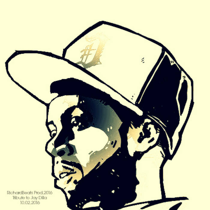 J Dilla Art J Dilla Comic Book Art Matte Canvas, Stretched, 0.75"