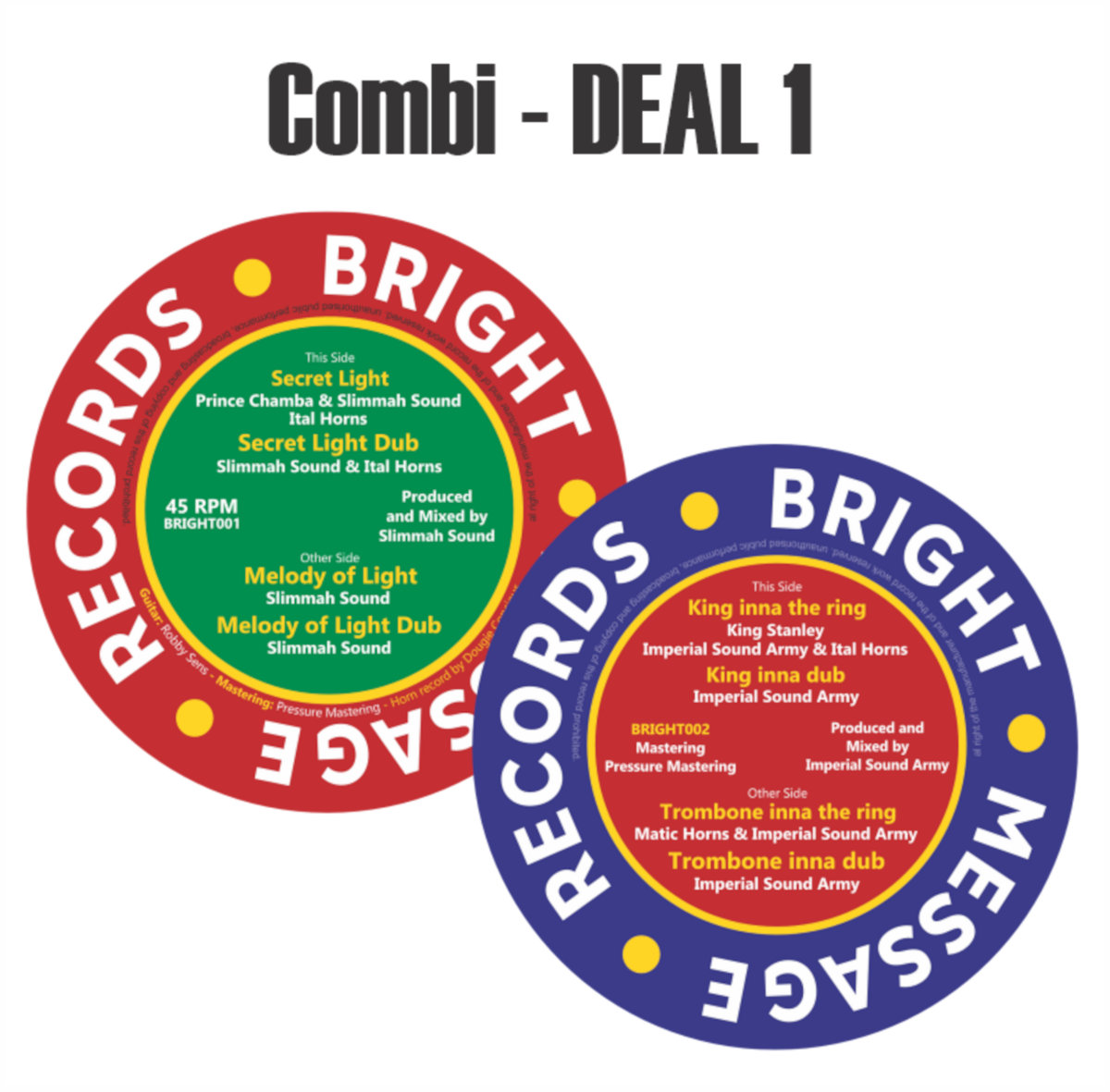 King inna the ring + Secret light combi deal 1 | Bright Message Records