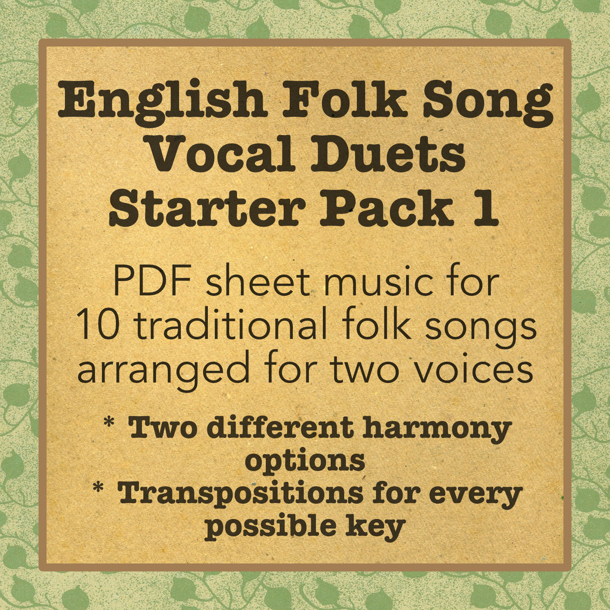 Lonesome Woods low harmony (F min) | Folk Arrangements Sheet Music