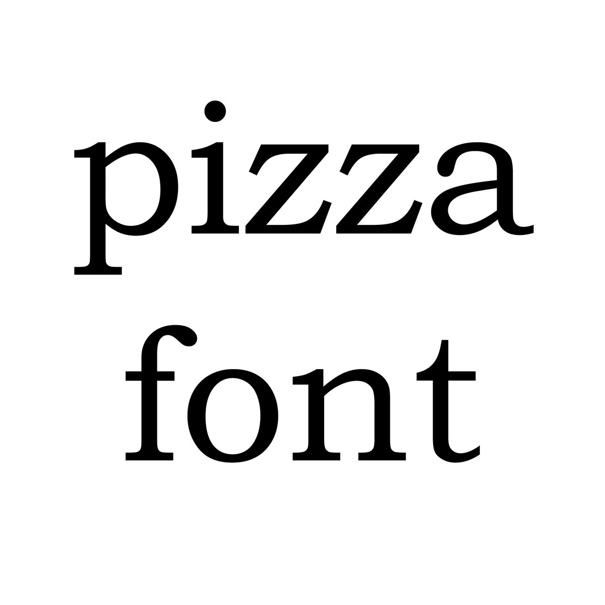Pizza Font | Pizza Font
