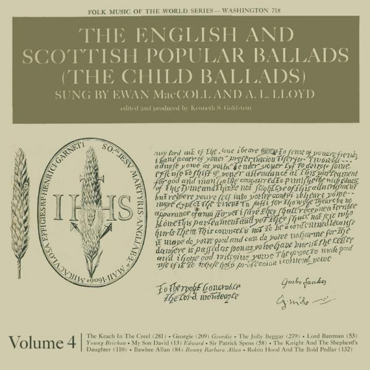 The English & Scottish Popular Ballads (The Child Ballads) Vol.4 | Ewan ...