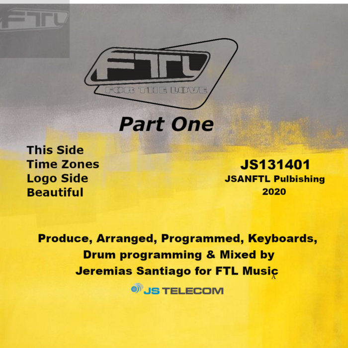 Part One 7inch Vinyl release | Jeremias Santiago | FTL Recordings