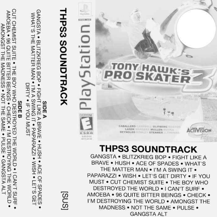 TONY HAWK PRO SKATER 3 SOUNDTRACK | SUS RECORDS