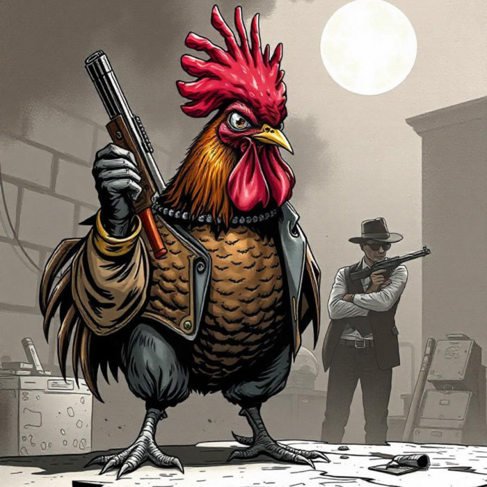 Chicken with a Gun | Distorted Dreamscape