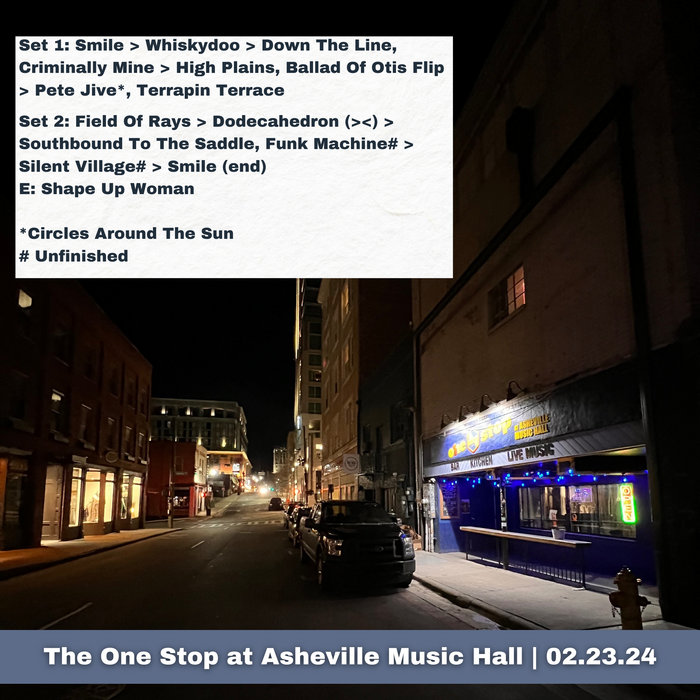 The One Stop at AVL Music Hall | 02.23.24 | Muskrat Flats