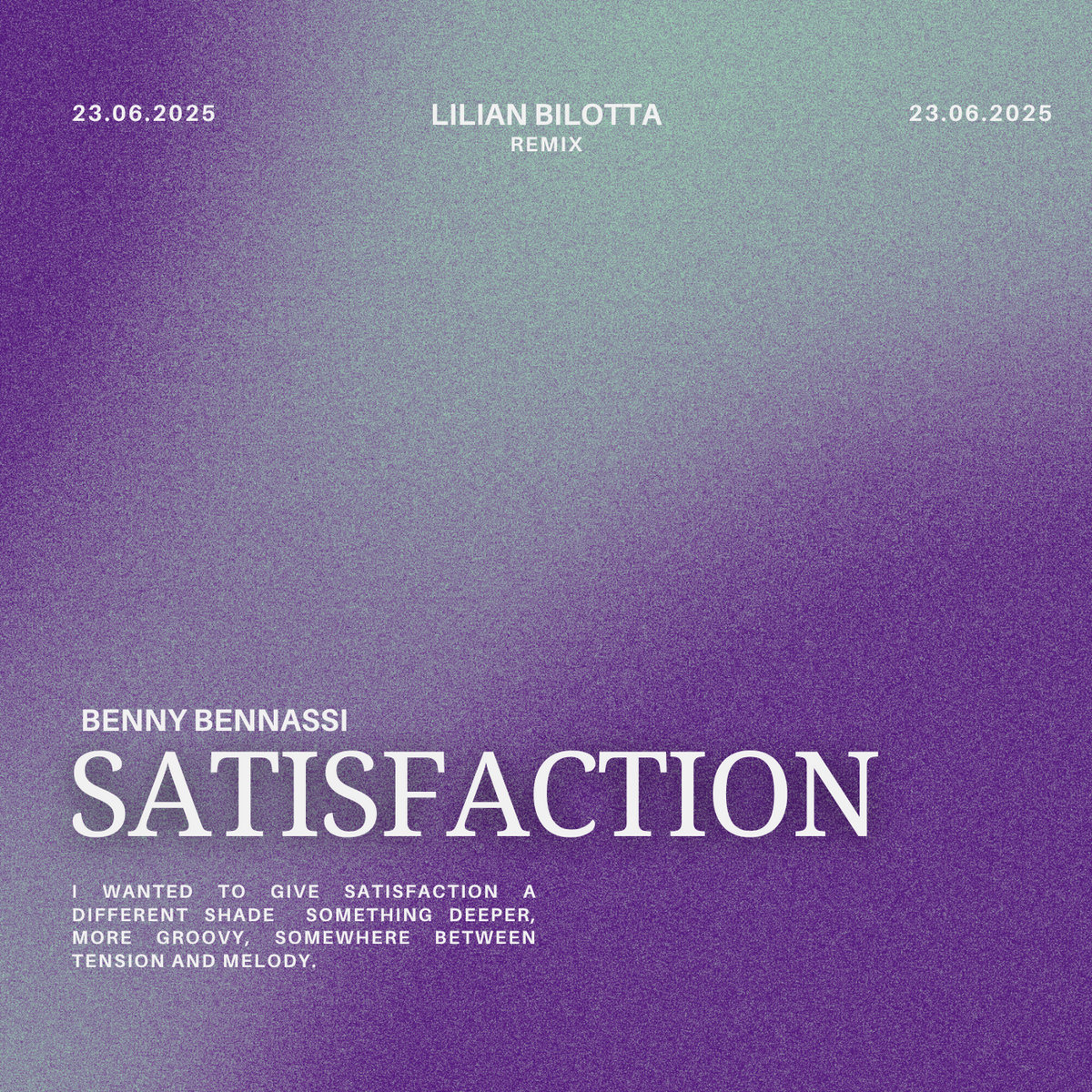Benny Benassi - Satisfaction (Lilian Bilotta Remix) | Lilian Bilotta