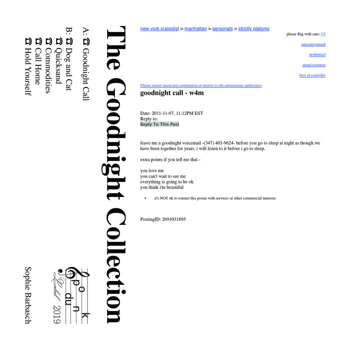 The Goodnight Collection | Sophie Barbasch | Podunk Label