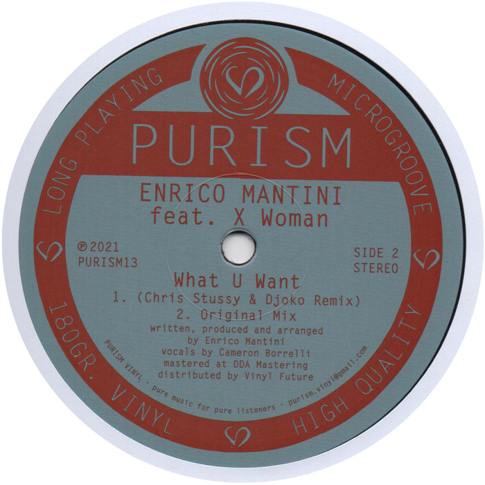 What U Want (Original 1994 Mix) | Enrico Mantini featuring X Woman | PURISM