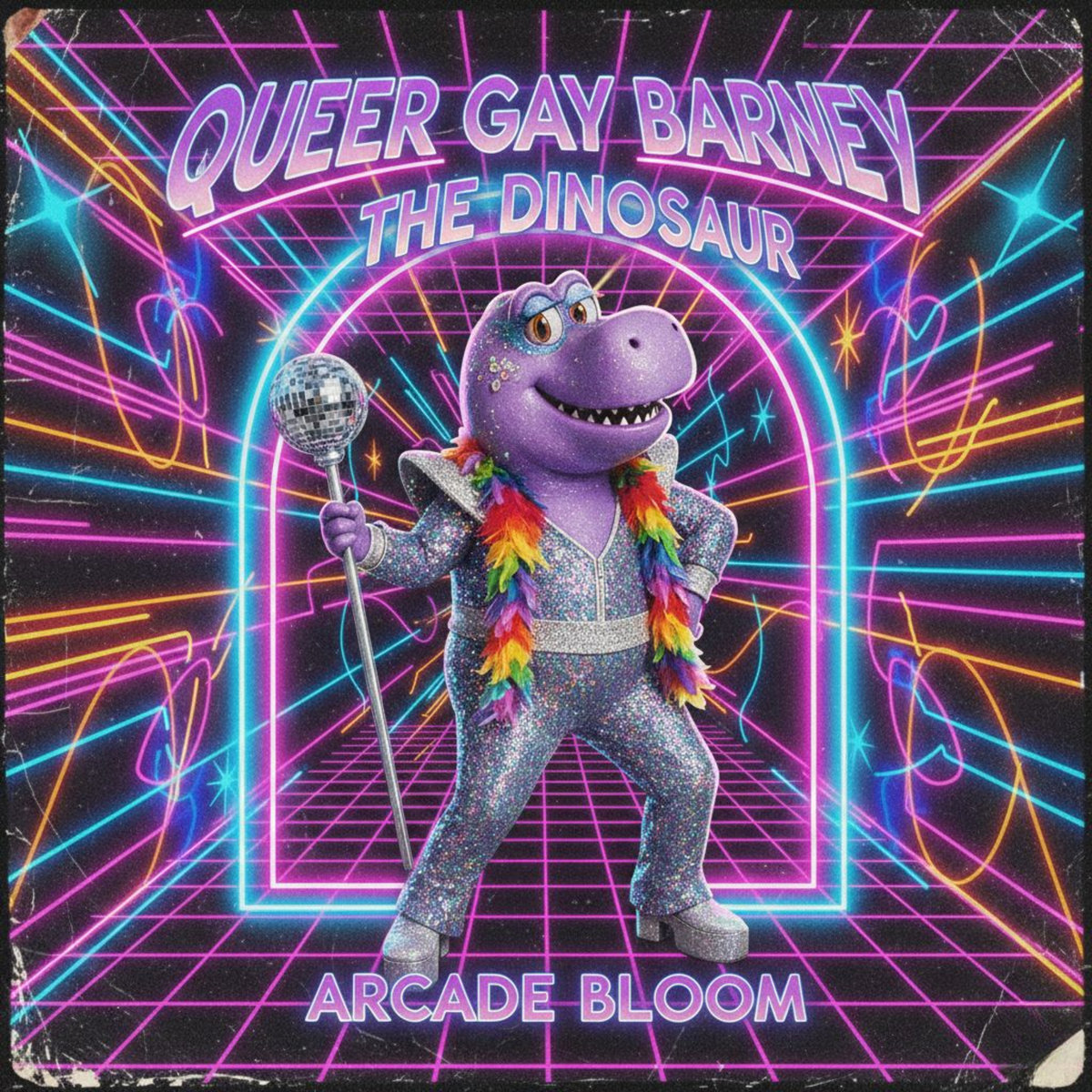 Queer Gay Barney The Dinosaur | Arcade Bloom