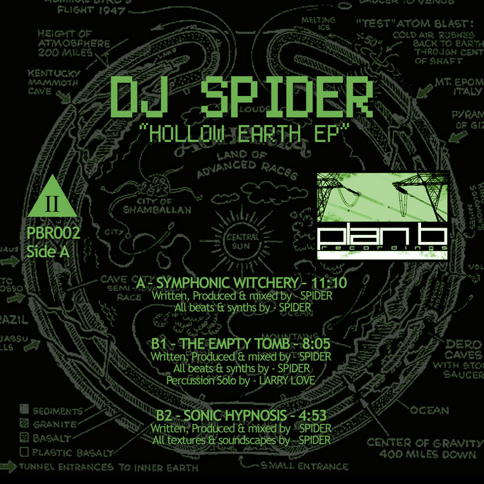 "Hollow Earth EP" - DJ Spider (digital) 2008 | DJ Spider | Spider Music