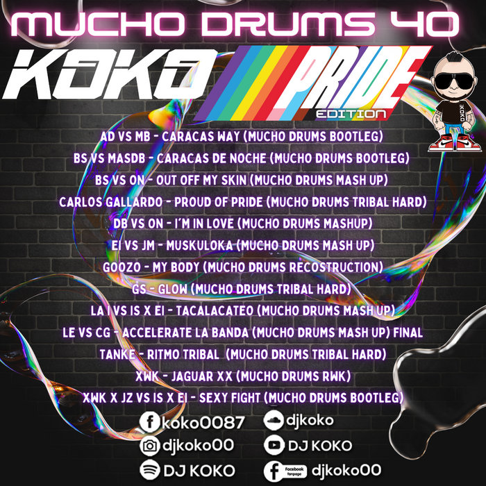 MUCHO DRUMS 40 PRIDE EDITION (BUY LINK IS IN THE GENERAL DESCRIPTION ...