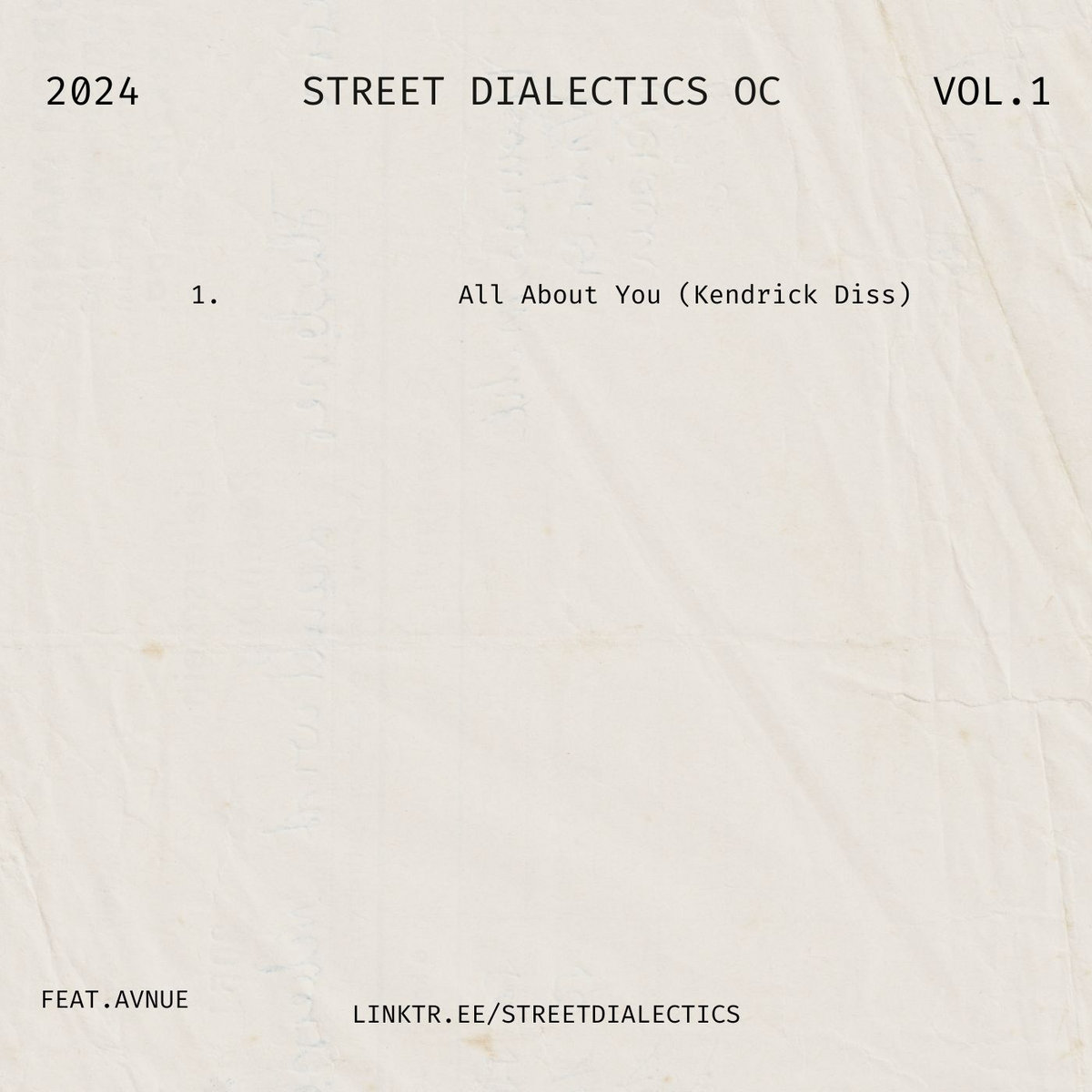 ALL ABOUT YOU (Kendrick Diss) | Street Dialectics OC