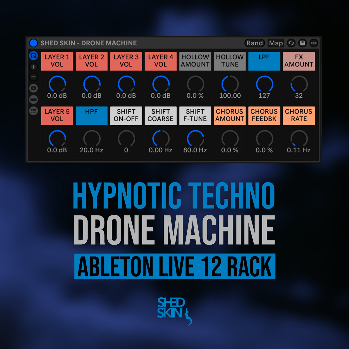 Hypnotic Techno Drone Machine - Ableton Live 12 | Shed Skin
