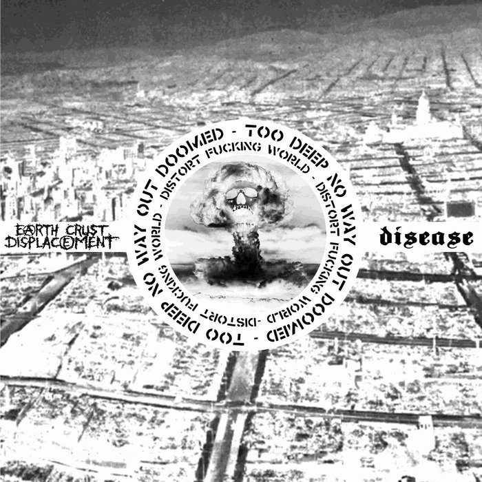 Earth Crust Displacement / Disease split LP | phobiarecords