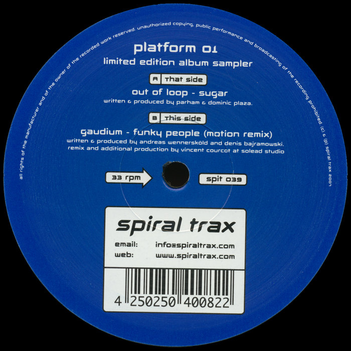 Platform 1 EP | Various Artists | Spiral Trax