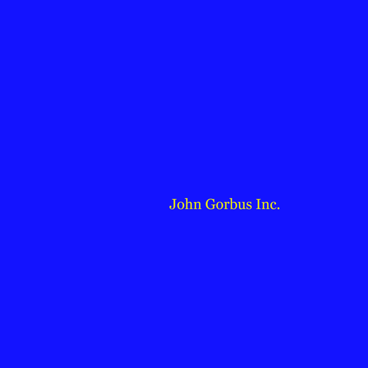 John Gorbus Inc. (live) | John Gorbus