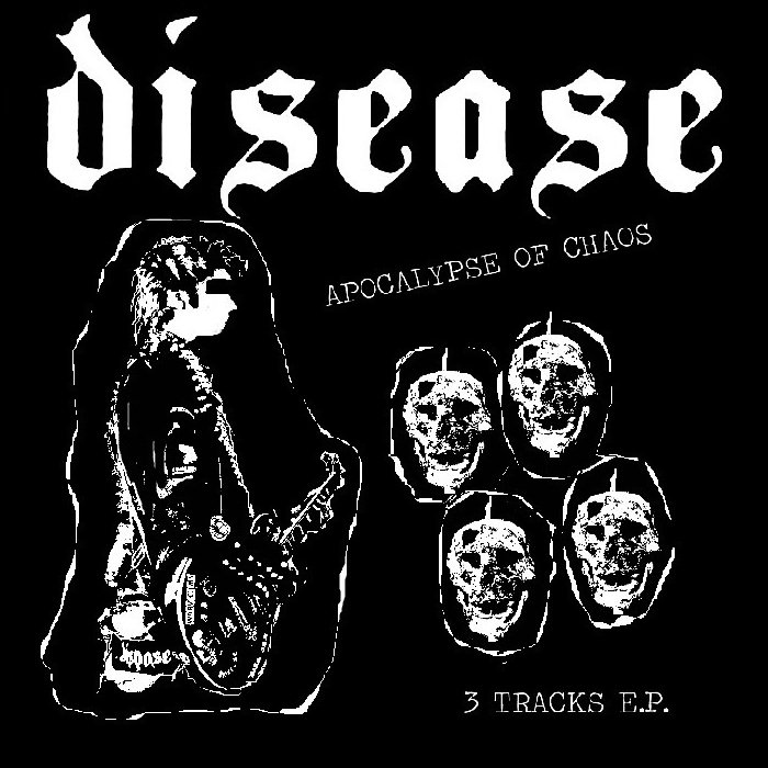 Split w/Warcorpse-"Apocalypse Of Chaos" 7''(2015) | Disease
