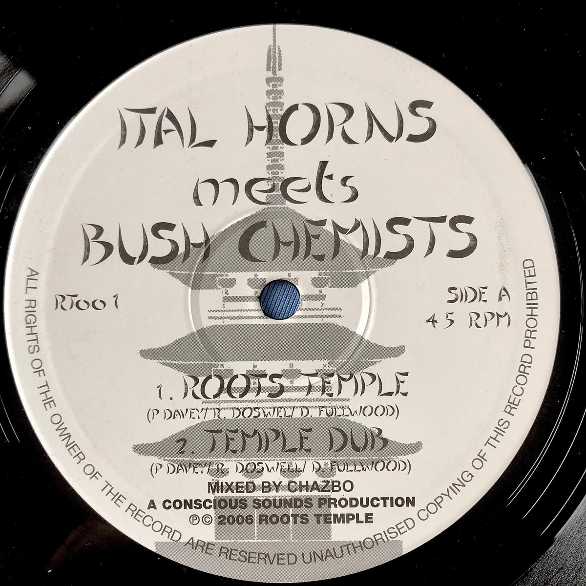 Roots Temple / Mas Que Nada | Ital Horns meets Bush Chemists | Chazbo ...