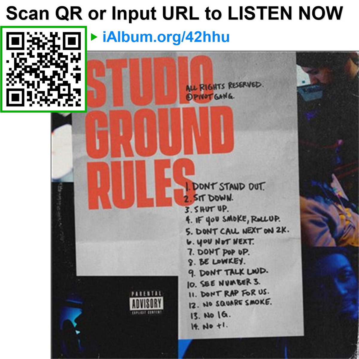 Studio Ground Rules | Pivot Gang
