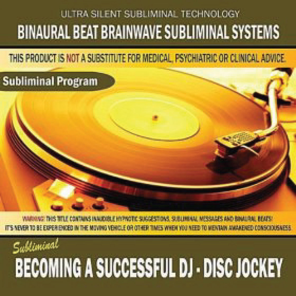 Becoming a Successful DJ: Disc Jockey (Subliminal Messages & Binaural ...