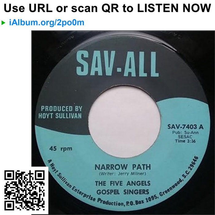 Narrow Path Work Until My Day Is Done | The Five Angels Gospel Singers