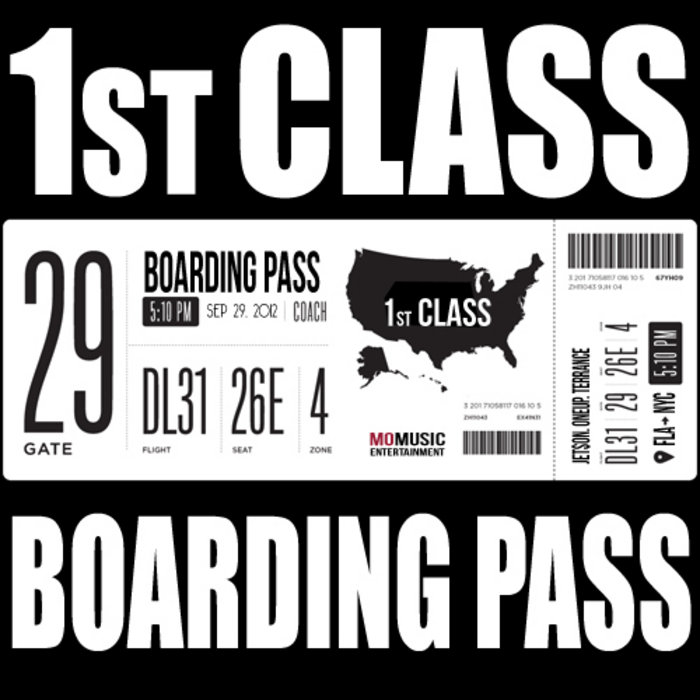 Boarding pass | 1st CLASS | Momusic