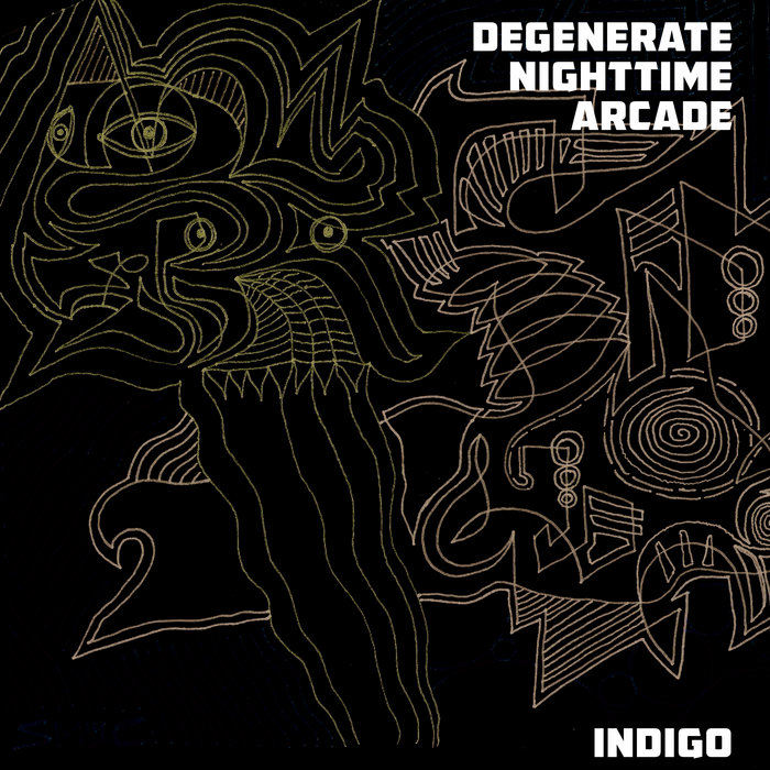 Degenerate Nighttime Arcade - Indigo | True Noise Licking Art