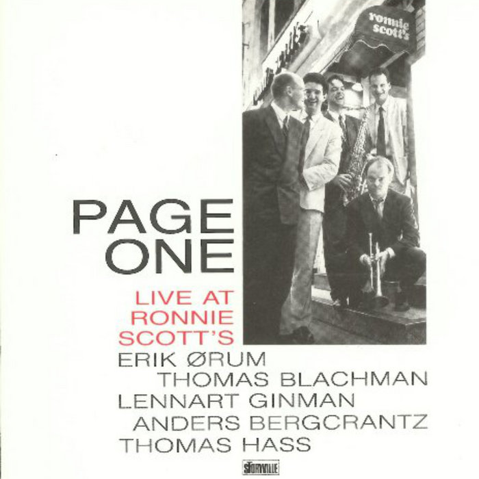 Live At Ronnie Scott's | PAGE ONE | Storyville Records